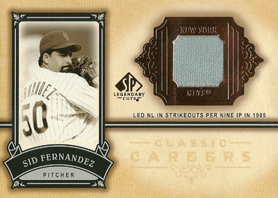 シド・フェルナンデス MLBカード Sid Fernandez 2005 SP Legendary Cuts Classic Careers ...