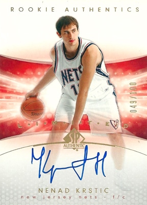 ネナド・クリスティッチ NBAカード Nenad Krstic 04/05 SP Authentic Rookie Autographs ...