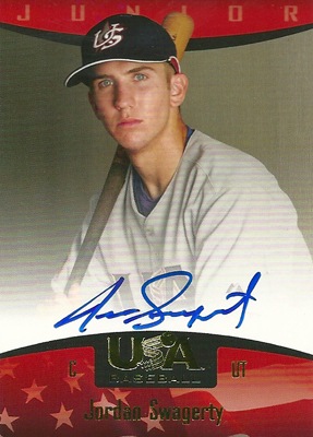 ジョーダン・スワガーティ MLBカード Jordan Swagerty 2008 USA Baseball Junior National ...
