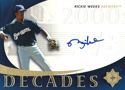 リッキー・ウィークス MLBカード Rickie Weeks 2005 Ultimate Signature Decades ｜カード ...