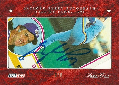 ゲイロード・ペリー MLBカード Gaylord Perry 2008 Tristar Signa Cuts Autographs 8/8 ...