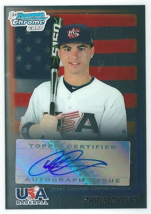 クリス・チネア MLBカード Chris Chinea 2010 Bowman Chrome Draft USA Baseball ...