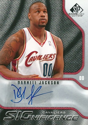 ダーネル・ジャクソン NBAカード Darnell Jackson 09/10 SP Game Used Edition ...