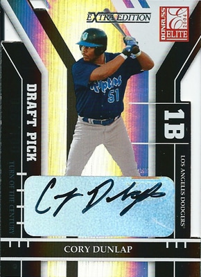 コリー・ダンラップ MLBカード Cory Dunlap 2004 Donruss Elite Extra Edition Draft ...
