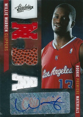 ウィリー・ウォーレン NBAカード Willie Warren 10/11 Absolute Memorabilia Rookie ...
