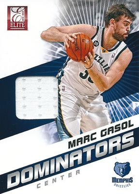 マルク・ガソル NBAカード Marc Gasol 12/13 Panini Elite Dominators Materials ｜カード ...