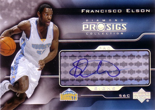 フランシスコ・エルソン NBAカード Francisco Elson 04/05 UD Pro Sigs Pro Signs Rookies ...