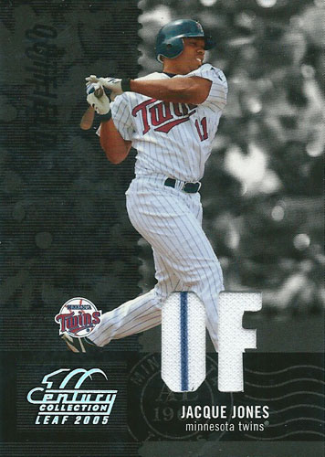 ジャック・ジョーンズ MLBカード Jacque Jones 2005 Leaf Century Collection Material ...