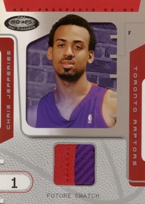 Chris Jefferies 2002/03 Hoops Hot Prospects Rookie Patches 500枚限定！ ｜カード ...