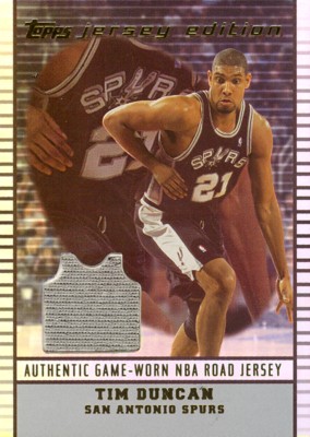 Tim Duncan 2002/03 Topps Jersey Edition Road Jersey ｜カードファナティック公式通販
