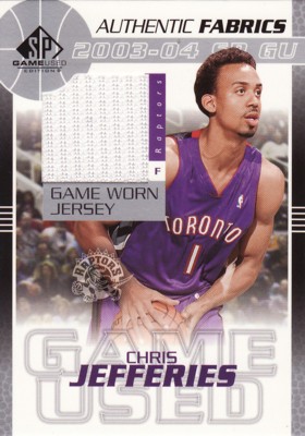Chris Jefferies 2003/04 SP Game Used Authentic Fabrics ｜カードファナティック公式通販