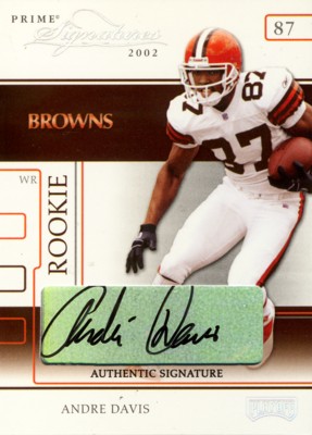 Andre Davis 2002 Playoff Prime Signatures Autograph 95枚限定！ ｜カードファナティック公式通販