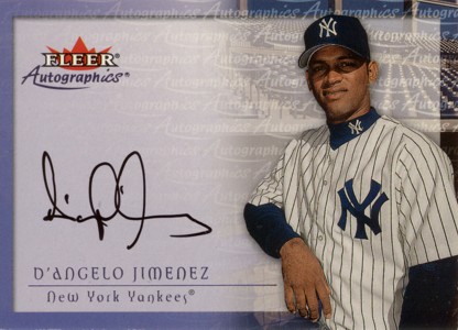 D'angelo Jimenez 2001 Fleer Autographics ｜カードファナティック公式通販