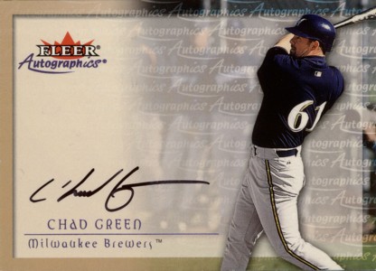 Chad Green 2001 Fleer Autographics ｜カードファナティック公式通販