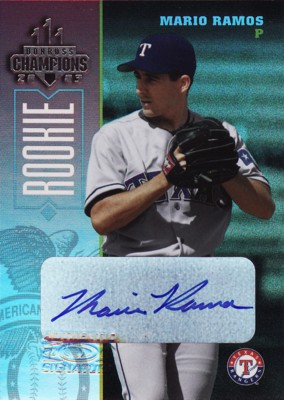 Mario Ramos 2003 Donruss Champions Rookie Autograph 475枚限定！ ｜カードファナティック公式通販