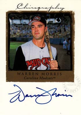 Warren Morris 1999 SP Top Prospects Chirography ｜カードファナティック公式通販
