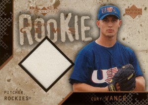 Cory Vance 2000 Black Diamond Rookie Edition Rookie Jersey Gems ｜カード ...
