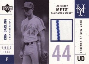 Ron Darling 2001 UD Legends of New York Game Jersey ｜カードファナティック公式通販