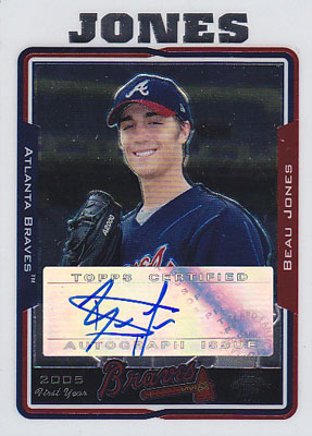 Beau Jones 2005 Topps Chrome Update Autographs ｜カードファナティック公式通販