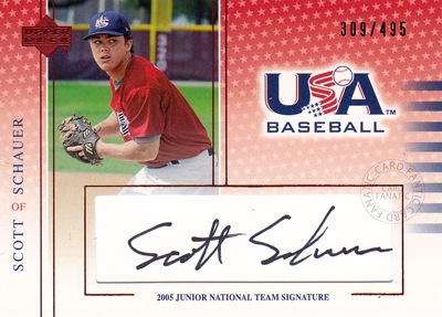 MLBカード【スコット シャウアー】05/06 USA Baseball Junior National Team Opening Day ...