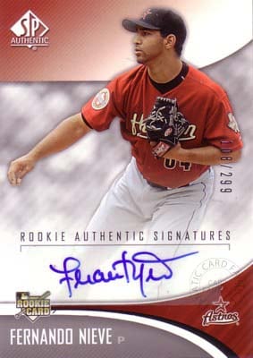 Fernando Nieve 2006 SP Authentic Rookie Authentic Signatures 299枚限定 ...