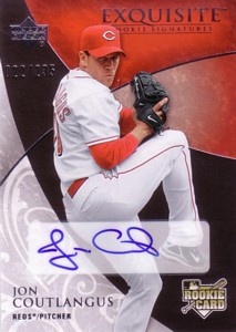 Jon Coutlangus 2007 Exquisite Collection Rookie Signatures Rookie ...