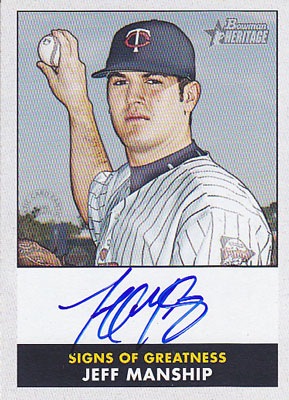 Jeff Manship 2007 Bowman Heritage Signs of Greatness ｜カードファナティック公式通販