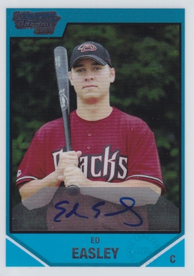 MLBカード【エド イーズリー】2007 Bowman Draft Chrome Draft Pick Autograph （Ed ...
