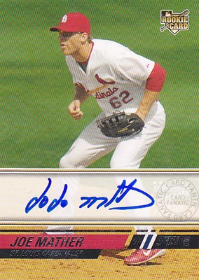 【ジョー メイサー】 2008 Topps Stadium Club Rookie Autograph (Joe Mather) (直筆サイン ...