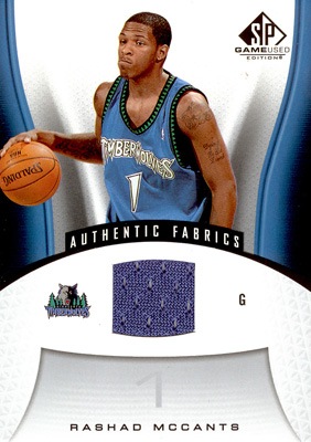 【ラシャード・マッキャンツ】2006/07 UD SP Game Used Jersey！Rashad McCants【NBA カード ...