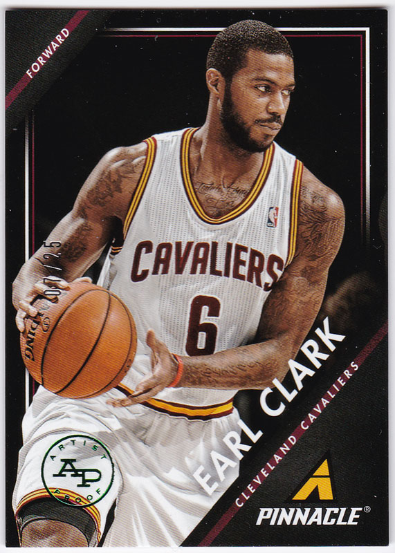 アール・クラーク 2013/14 Panini Pinnacle Artist's Proofs Green 07/25 Earl Clark ...