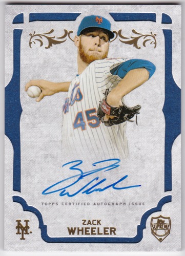 ザック・ウィラー 2015 Topps Supreme Autogarphs Zack Wheeler ｜カードファナティック公式通販