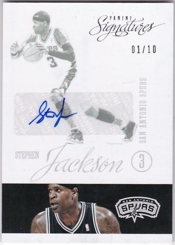 スティーブン・ジャクソン 2012/13 Panini Signatures Auto 01/10 Stephen Jackson ｜カード ...