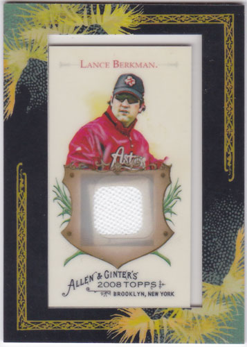 ランス・バークマン 2008 Topps Allen and Ginter Relics Lance Berkman ｜カードファナティック公式通販