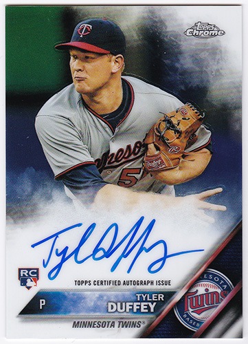 タイラー・ダフィー MLB 2016 Topps Chrome Rookie Autographs #RA-TD Tyler Duffey ...