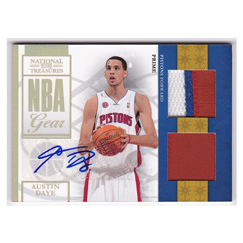 オースティン・デイ NBA 2009-10 Panini National Treasures NBA Gear Dual ...