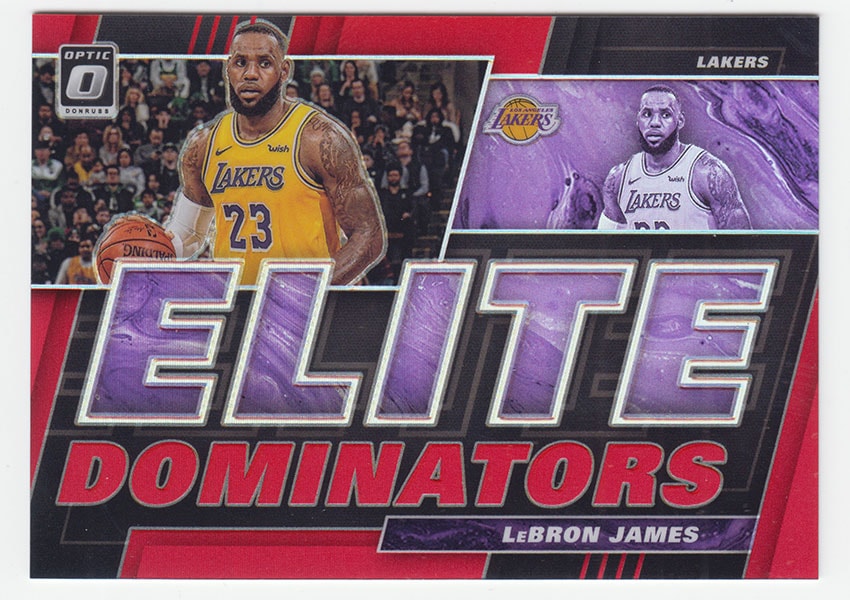 レブロン ジェームズ NBA 2019-20 Panini Donruss Optic Elite Dominators Red ...