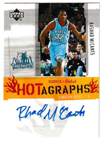 Rashad McCants NBA 2005-06 Upper Deck Rookie Debut HOTagraphs / ラシャード ...