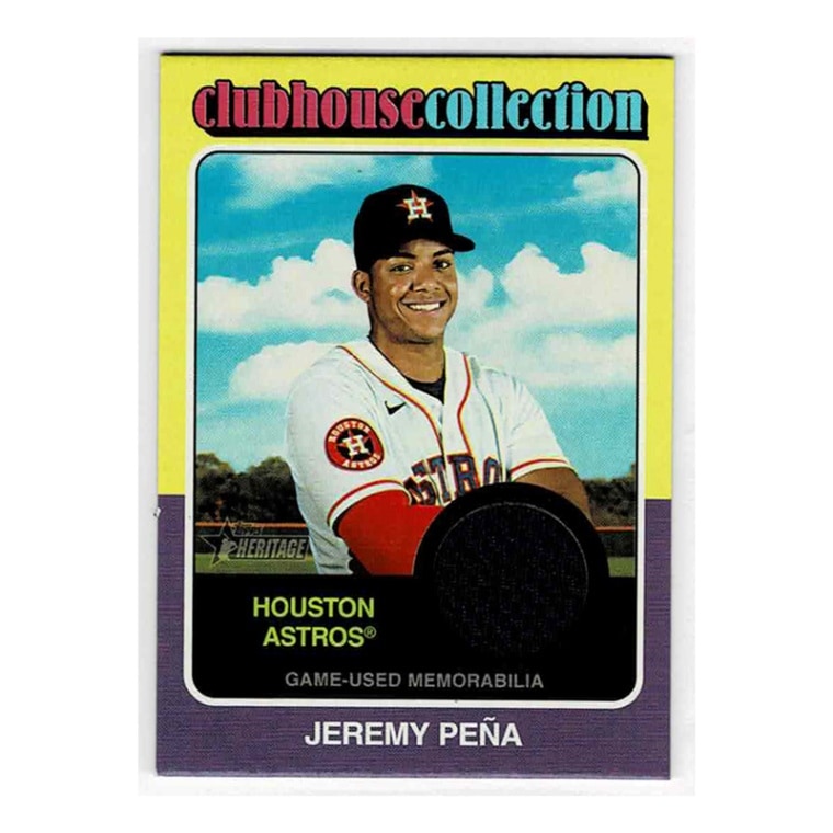 ジェレミー・ペーニャ/Jeremy Pena 2024 Topps Heritage Clubhouse Collection Relics ...