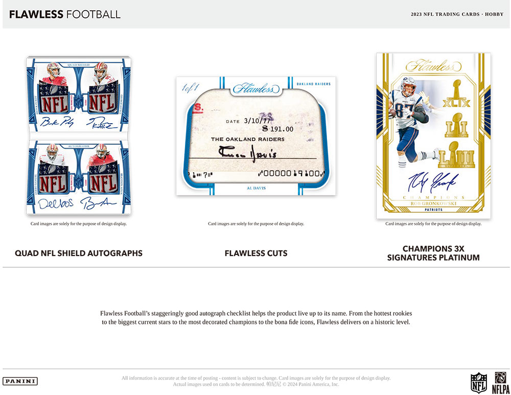 NFL 2023 Panini Flawless Football Box 11/27入荷 ｜カードファナティック公式通販