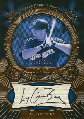 Lyle Overbay 2004 UD Etchings Etched In Time Autographs 1325枚限定！（0743/ ...