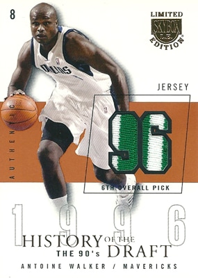 アントワン・ウォーカー Antoine Walker 03/04 Skybox LE History of the Draft 51/96 ...
