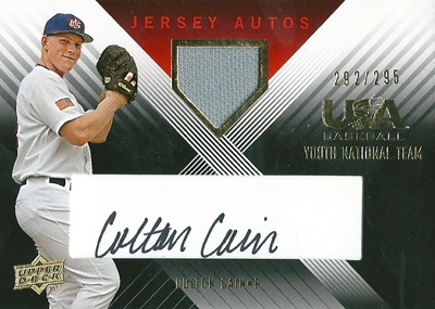 コルトン・ケイン MLBカード Colton Cain 2008 USA Baseball Youth National Team ...