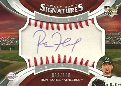 ロン・フローレス MLBカード Ron Flores 2006 Sweet Spot Update Signatures 009/100 ...