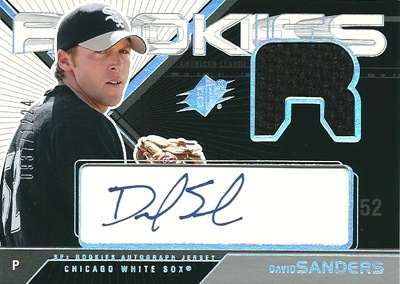 デビッド・サンダース MLBカード David Sanders 2003 SPx Rookies Autograph Jersey 0937/ ...
