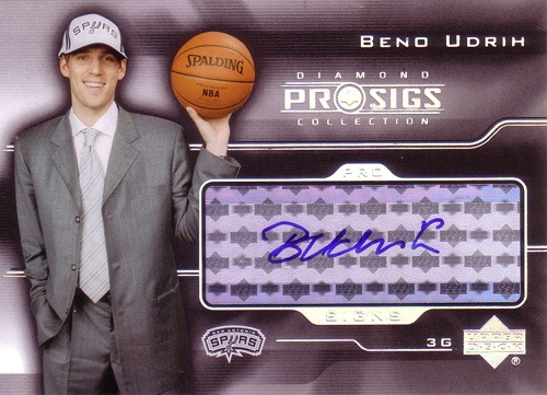 ベイノ・ウードリック NBAカード Beno Udrih 04/05 UD Pro Sigs Pro Signs Rookies ｜カード ...