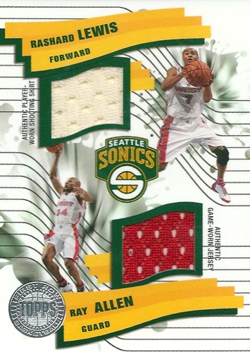 ラシャード・ルイス / レイ・アレン NBAカード Rashard Lewis / Ray Allen 05/06 Topps First ...