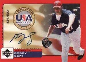 Bobby Seay 2001 UD Rookie Update A Touch of Gold Autographs 500枚限定 ...