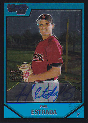 Paul Estrada 2007 Bowman Chrome Prospects Autograph ｜カードファナティック公式通販