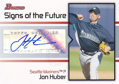 MLBカード【ジョン フーバー】2008 Bowman Signs of the Future （Jon Huber） ｜カードファナティック公式通販